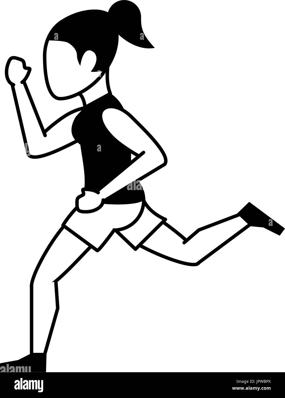 Jogging is life Black and White Stock Photos & Images - Alamy