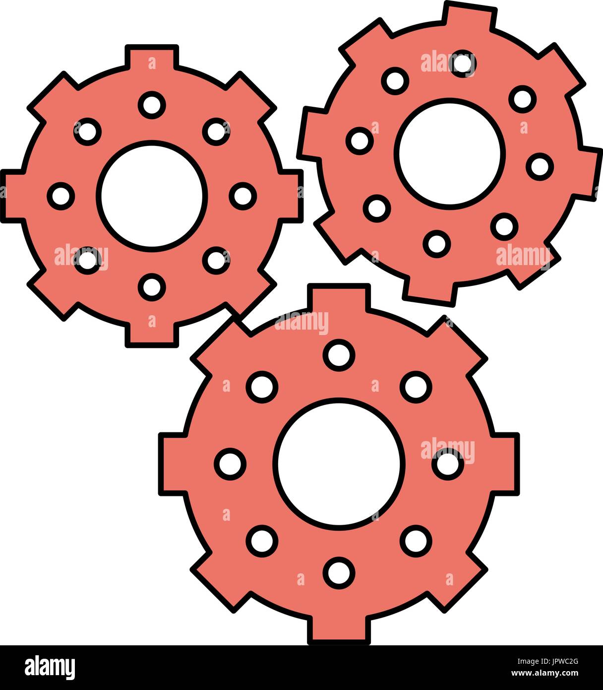 three gears icon image Stock Vector Image & Art - Alamy