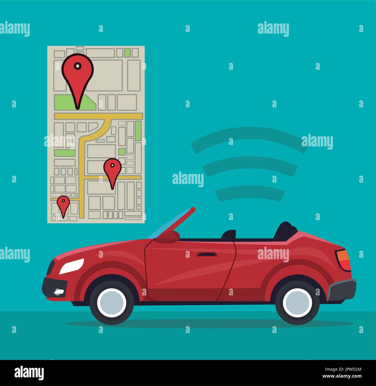Satellite navigation display Stock Vector Images - Alamy