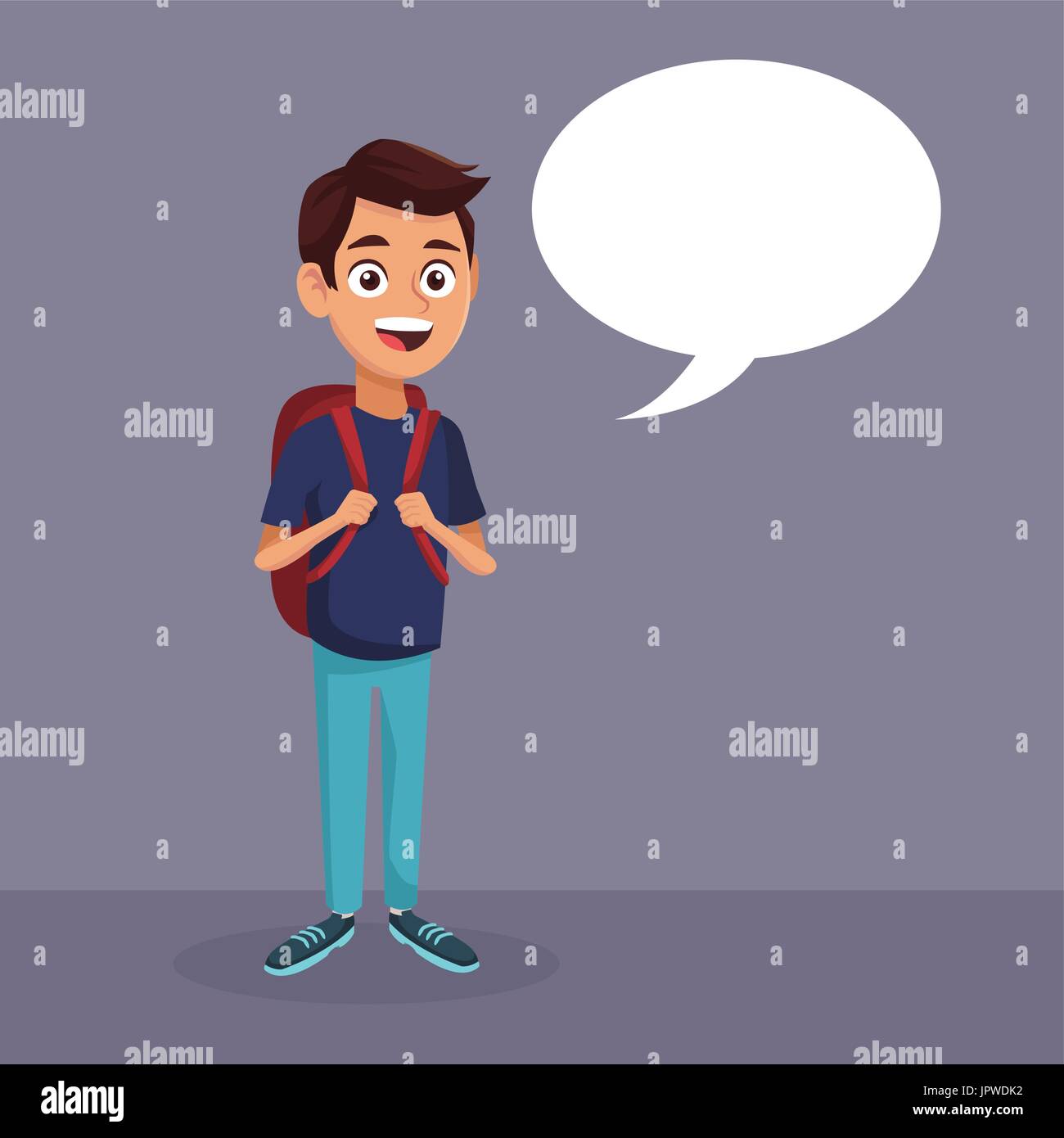 Boy talk class Stock Vector Images - Alamy