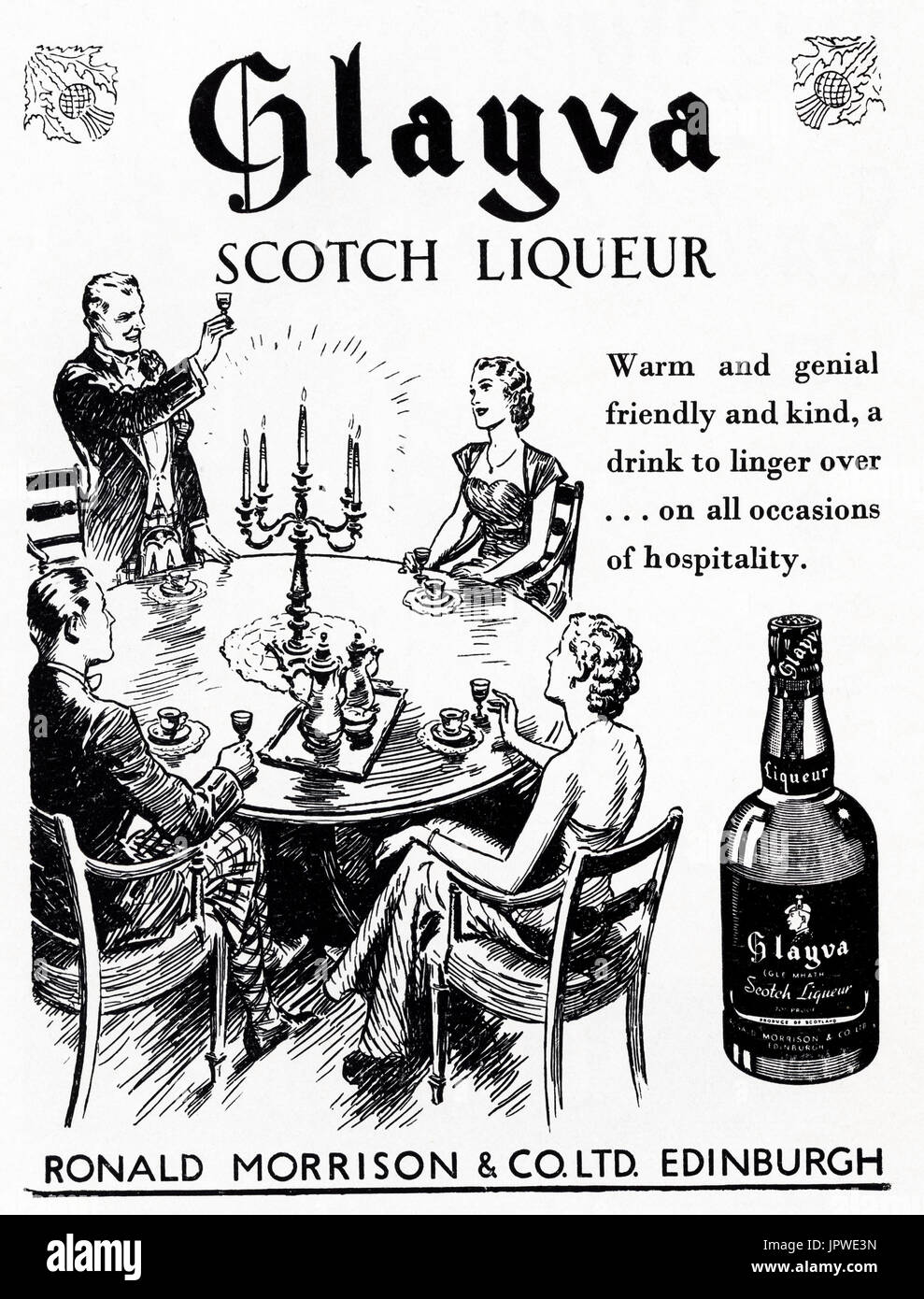 Alcohol uk advert 1950s hi-res stock photography and images - Alamy
