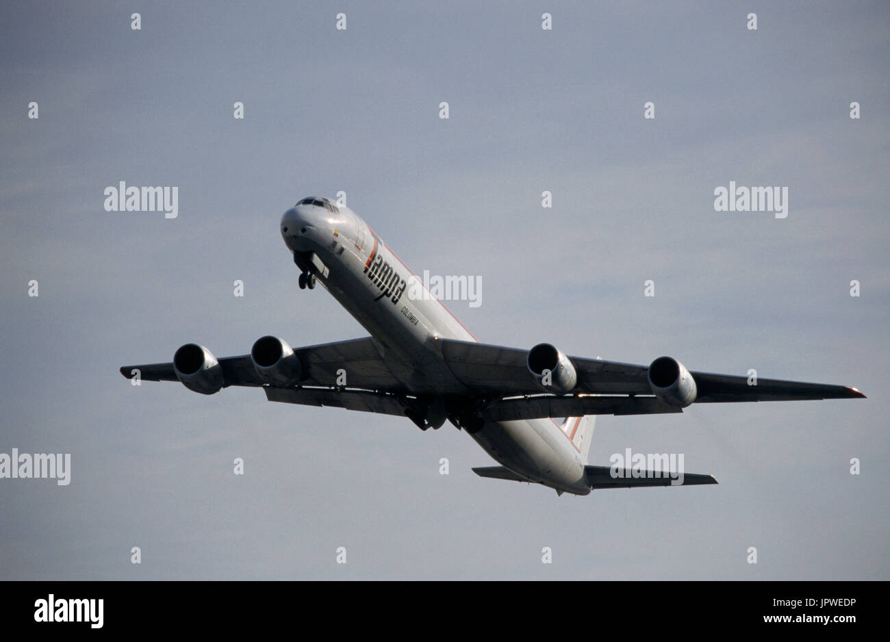 Tampa Colombia McDonnell Douglas DC-8-71F climbing out after take-off ...