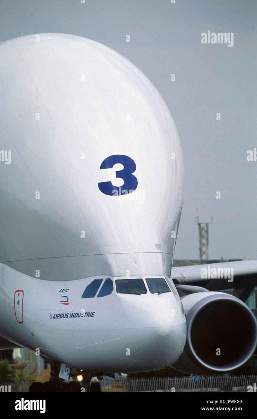 nose of the Airbus Transport International Airbus A300-600ST Beluga ...