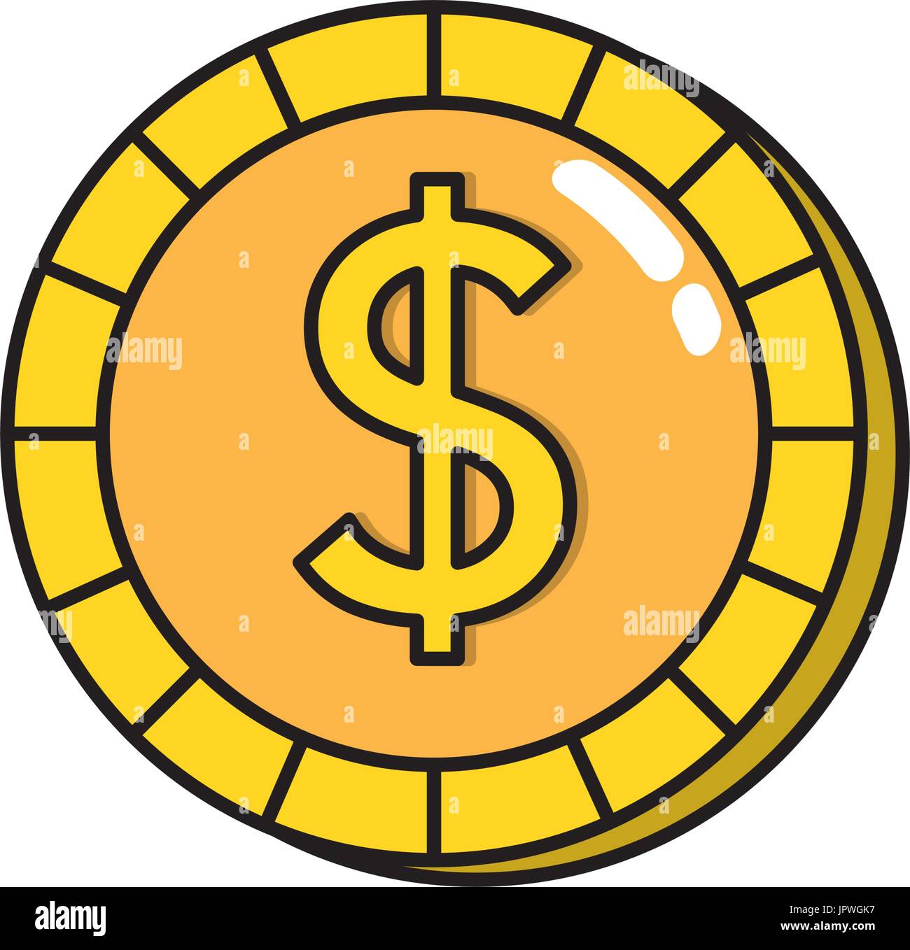economy coin cash money currency Stock Vector Image & Art - Alamy