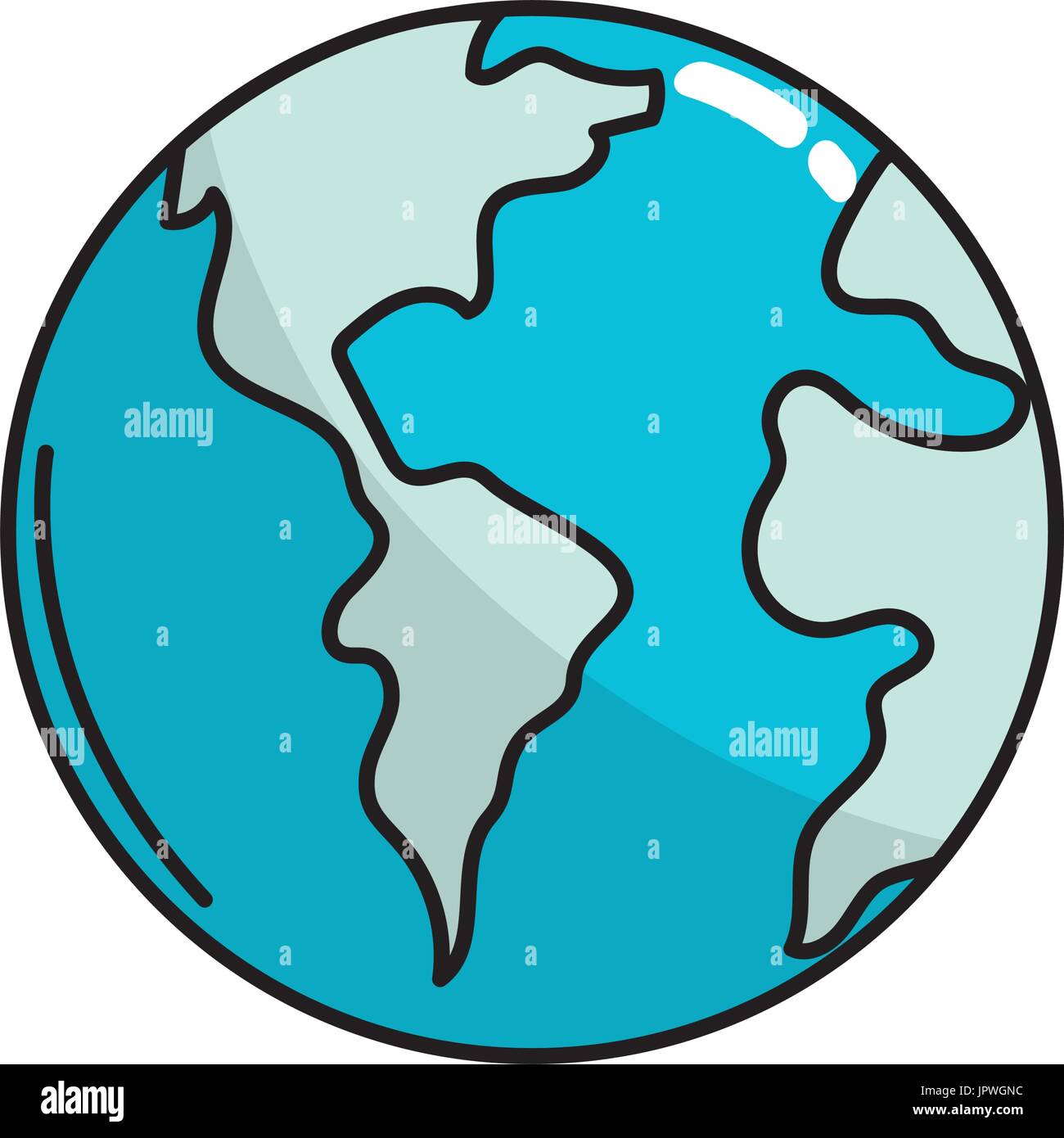 global earth planet to geography ubication Stock Vector Image & Art - Alamy