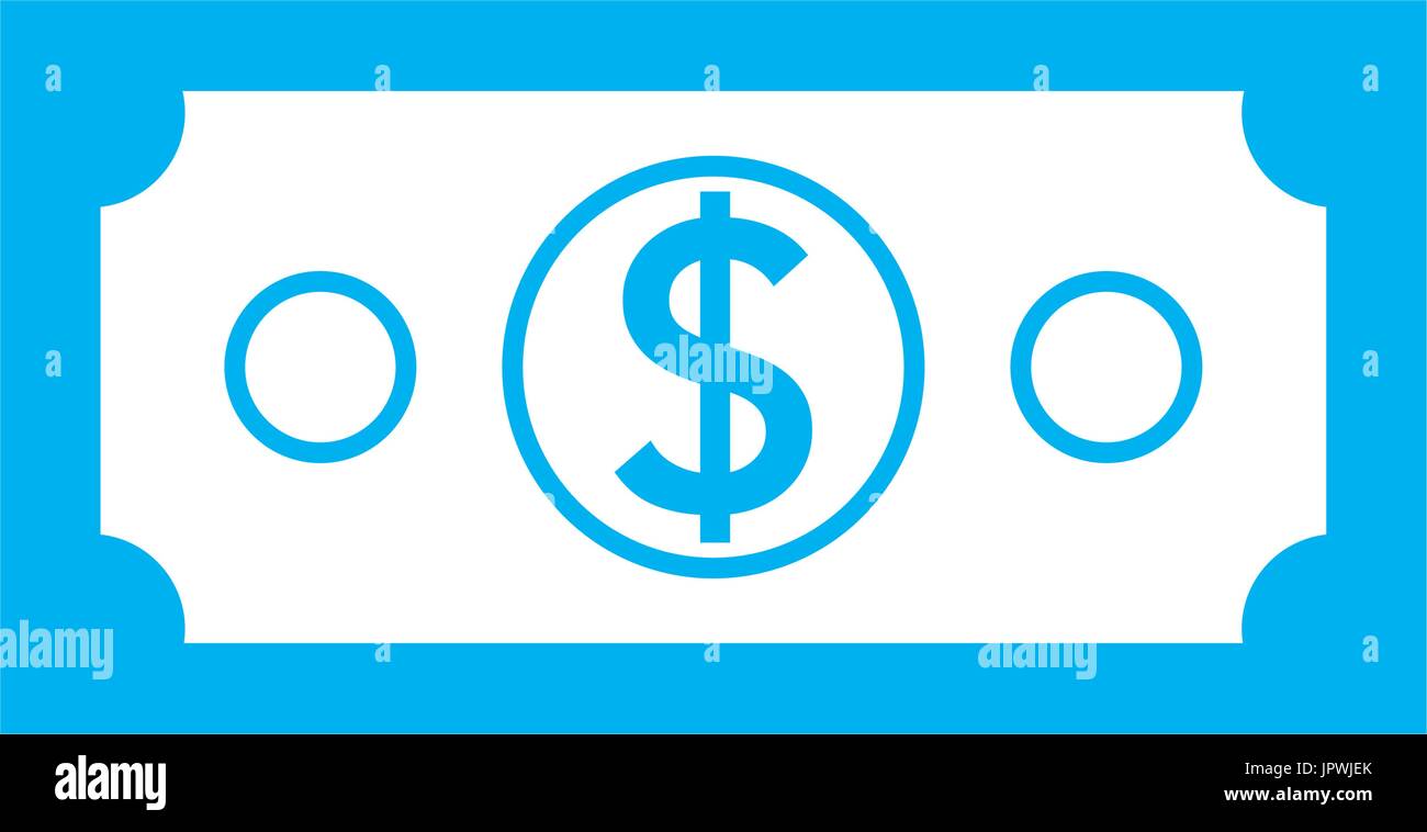 silhouette dollar bill cash money icon Stock Vector Image & Art - Alamy