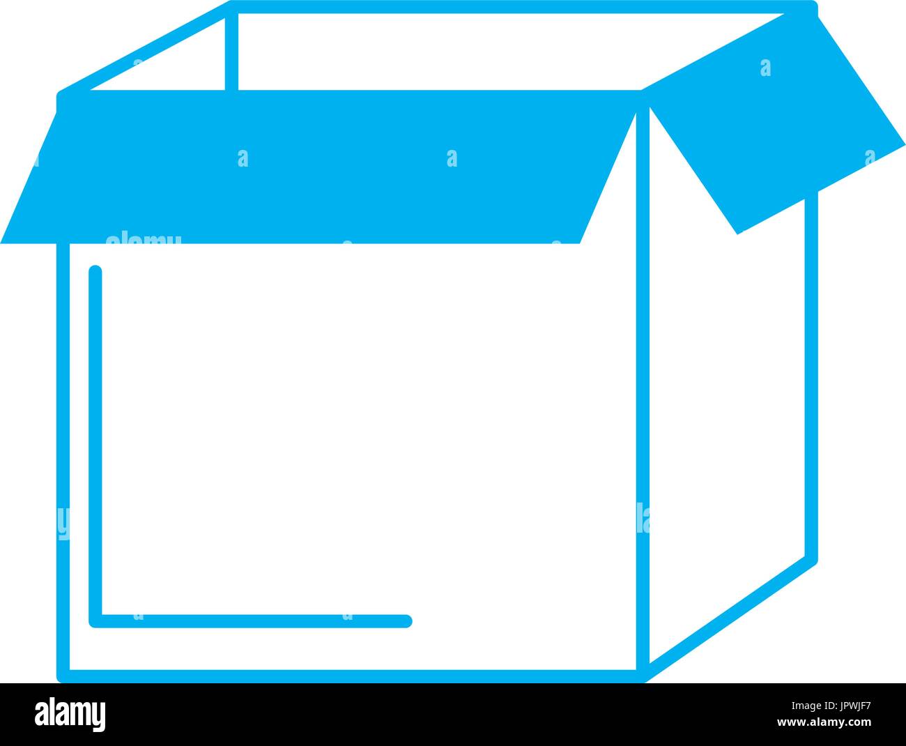Silhouette packing open empty vector hi-res stock photography and ...