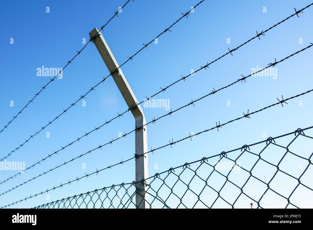 Security perimeter fence sharp hi-res stock photography and images - Alamy
