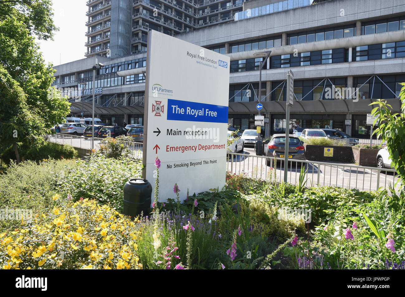 Royal Free Hospital,Pond Street,Hampstead,London.UK 03.08.17 Stock ...