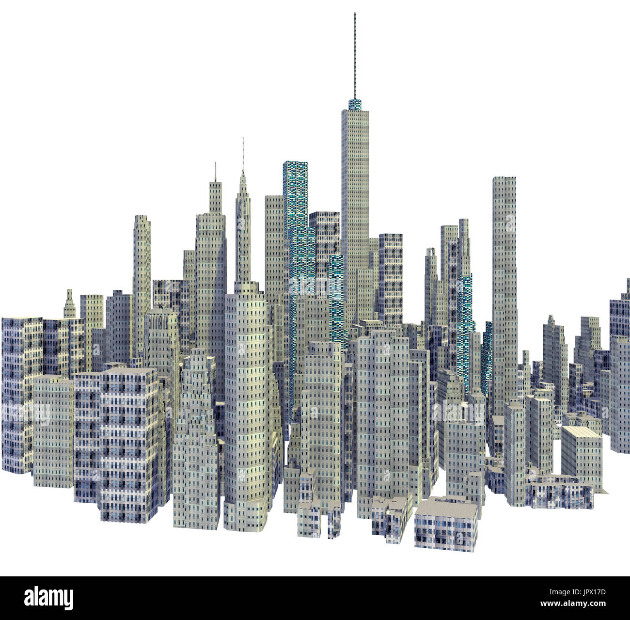 3d render city model hi-res stock photography and images - Alamy