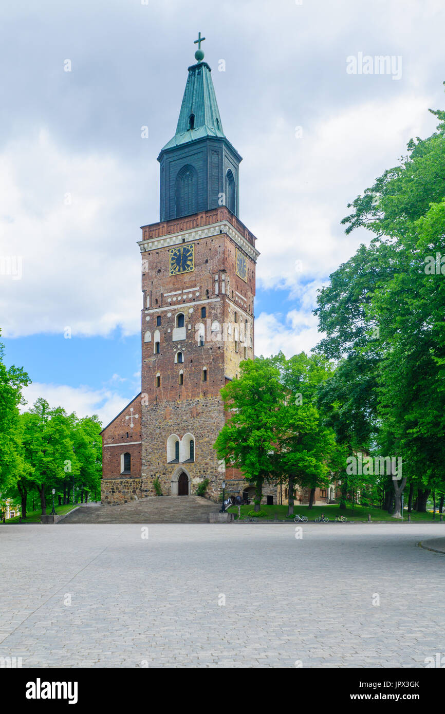 View of the Cathedral, in Turku, Finland Stock Photo - Alamy