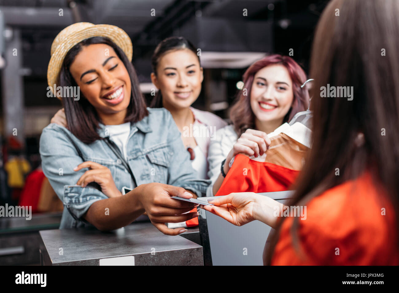 Shopping mall cashier hi-res stock photography and images - Alamy