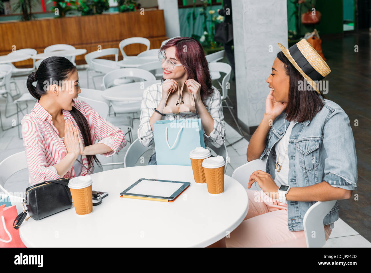 Asian african table girls hi-res stock photography and images - Alamy