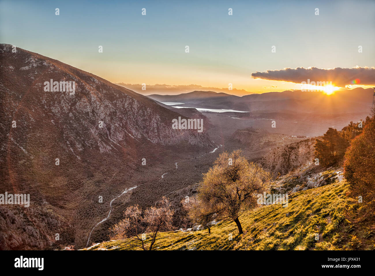 Town view with delphi hi-res stock photography and images - Alamy