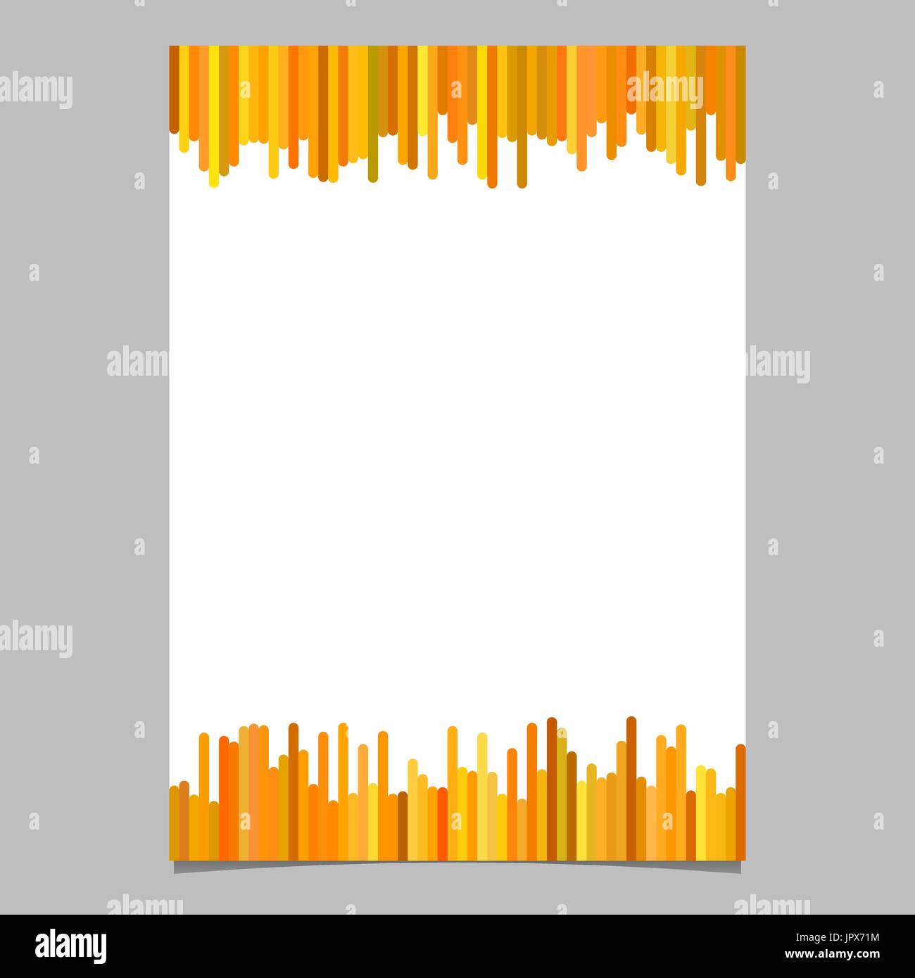 Document template from vertical stripes in orange tones - vector page ...