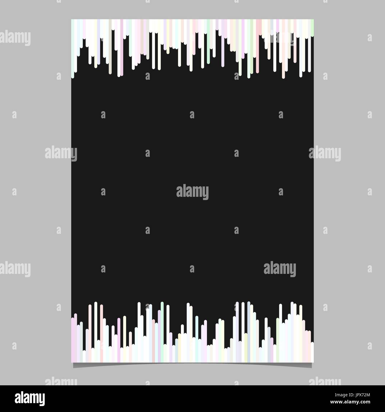 Blank page template from vertical lines - vector document background ...