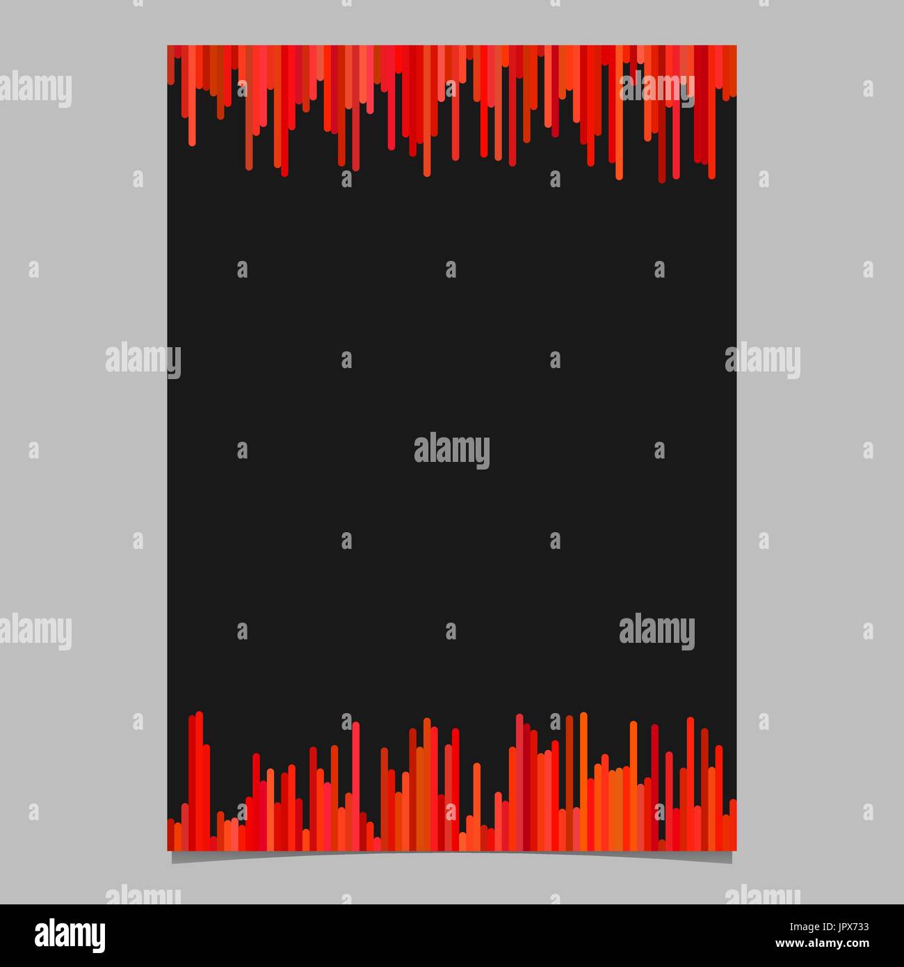 Stationery template from vertical stripes in red tones - vector ...