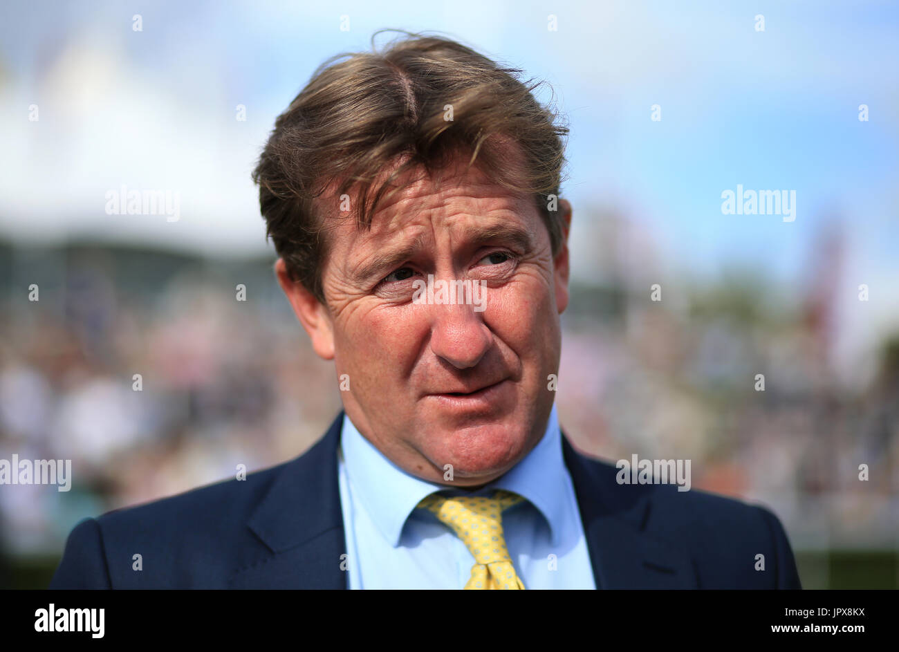 Trainer David Simcock during day one of the Qatar Goodwood Festival at ...