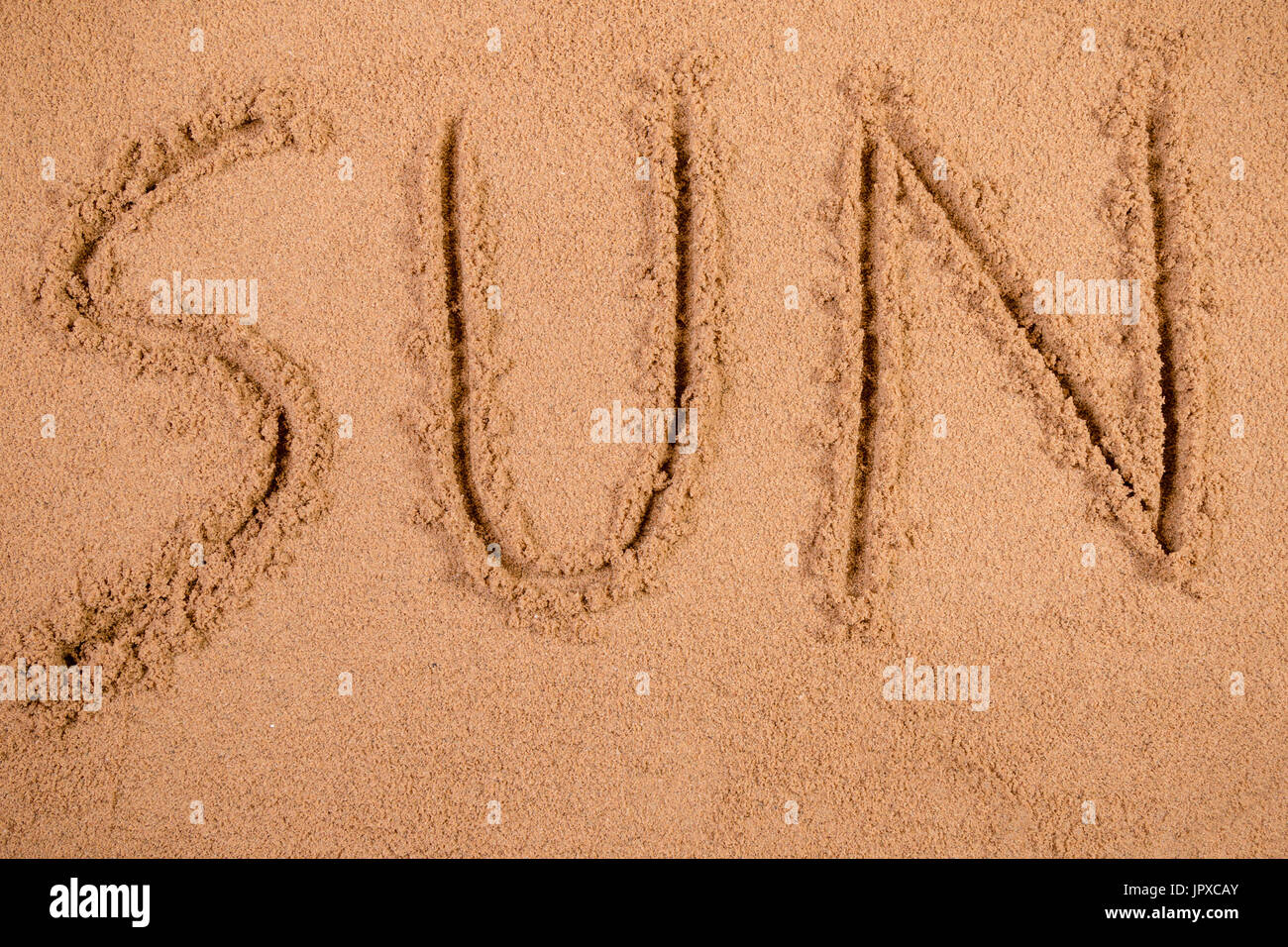 Sun written hi-res stock photography and images - Alamy