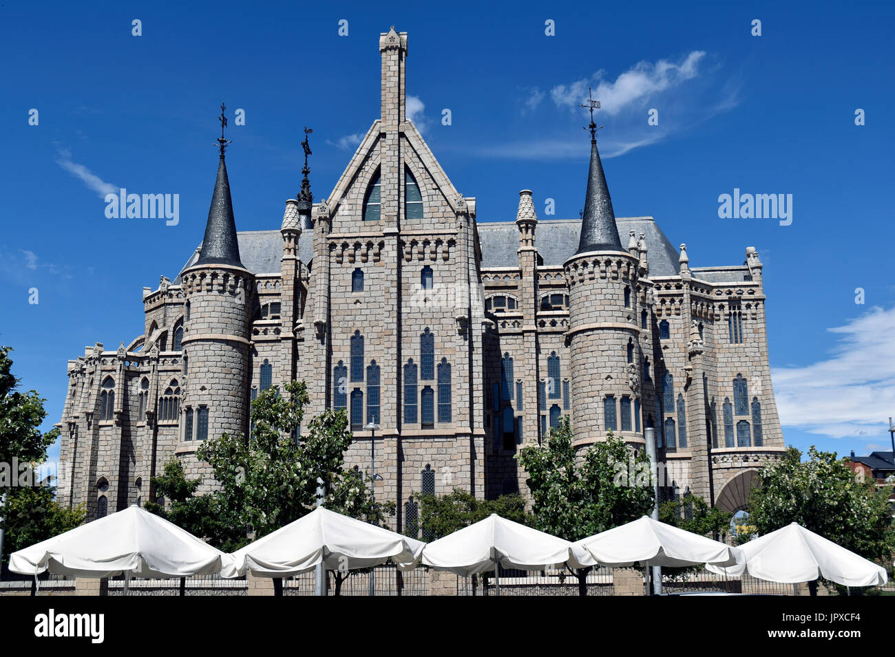 Episcopal Palace, Astorga Stock Photo - Alamy