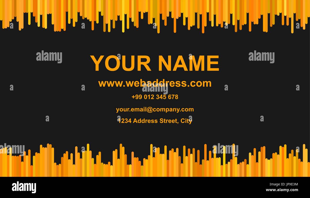 Modern business card template design - vector id card illustration with ...