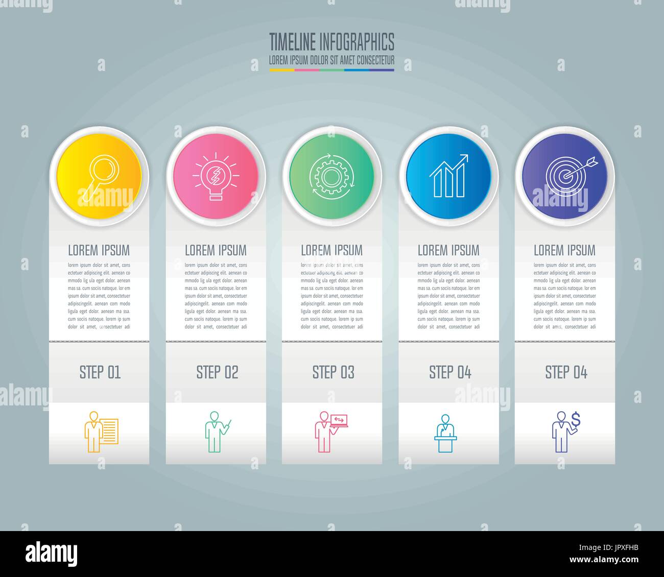 Creative concept for infographic. Timeline infographic design vector ...