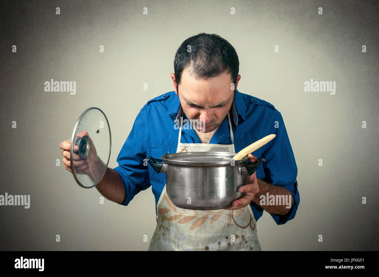 Bad cook man hi-res stock photography and images - Alamy