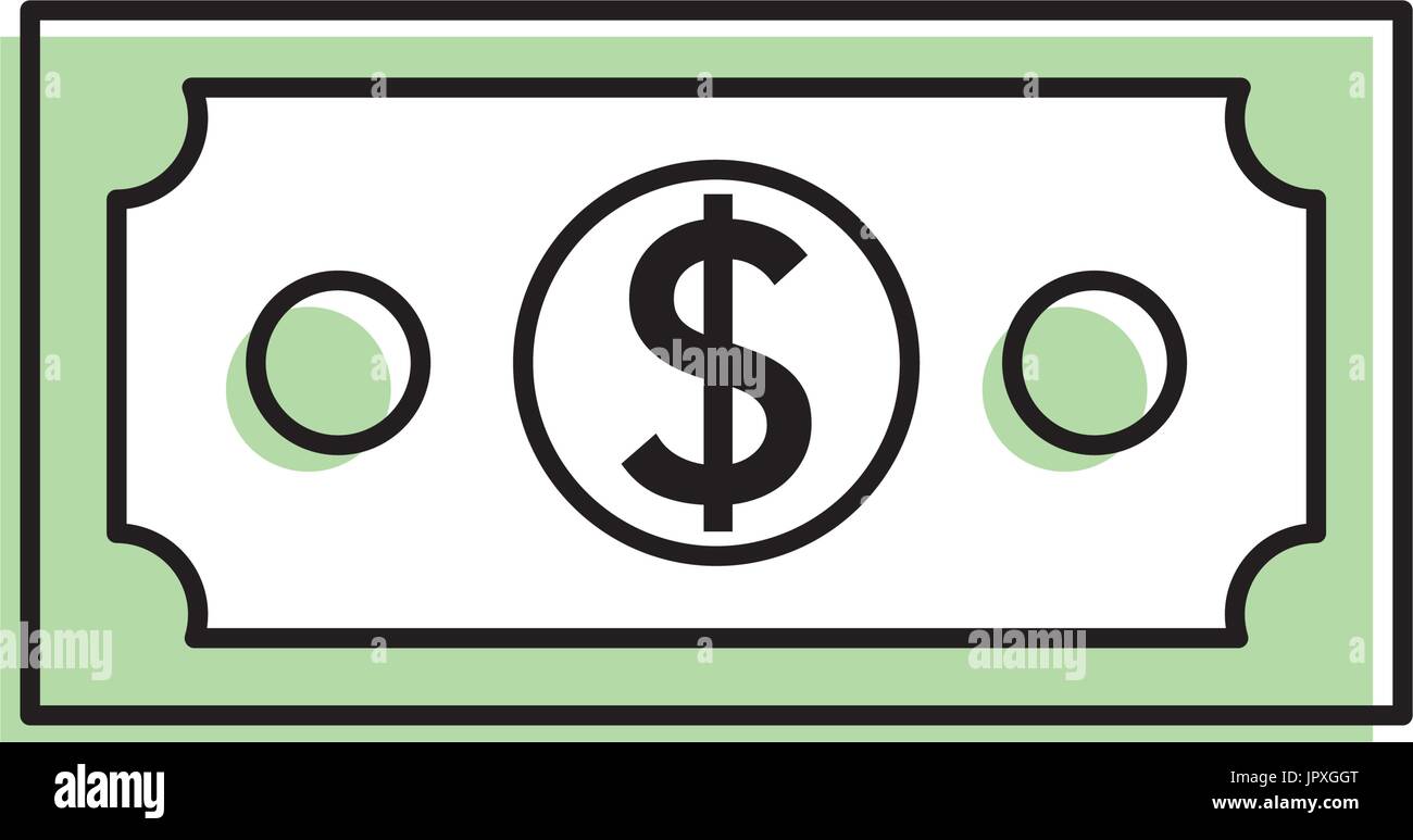 dollar bill cash money icon Stock Vector Image & Art - Alamy