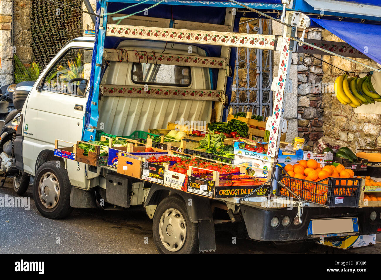 Fruit and Veg Delivery Taormina, Italy Stock Photo - Alamy