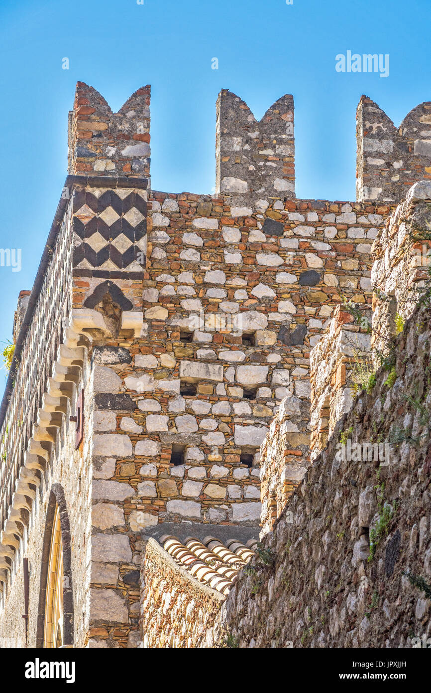 San Nicolò di Bari Church Stonework Taormina, Italy Stock Photo - Alamy