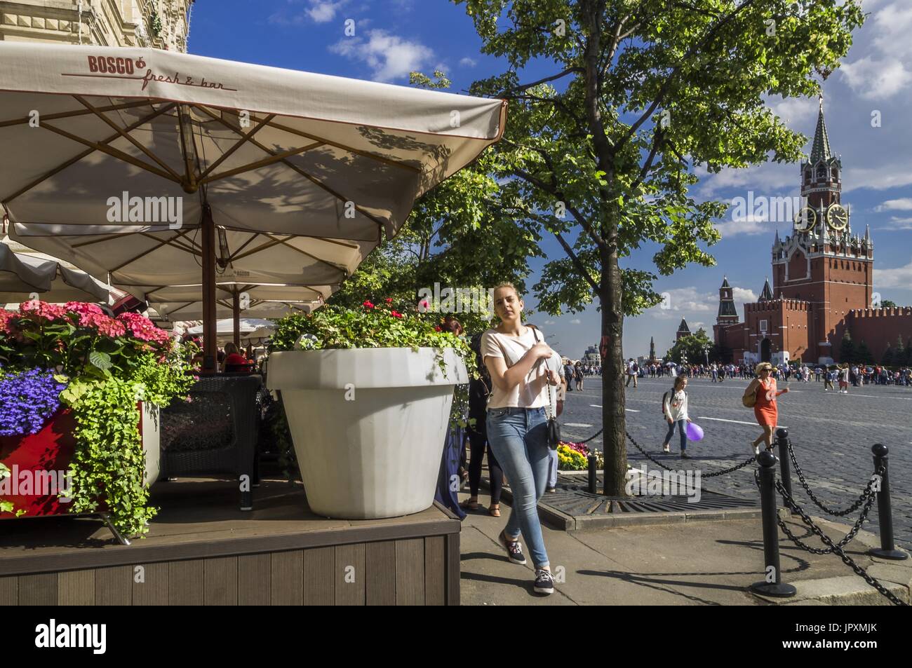 Russia, Moscow. Flower Festival on Red Square Stock Photo - Alamy