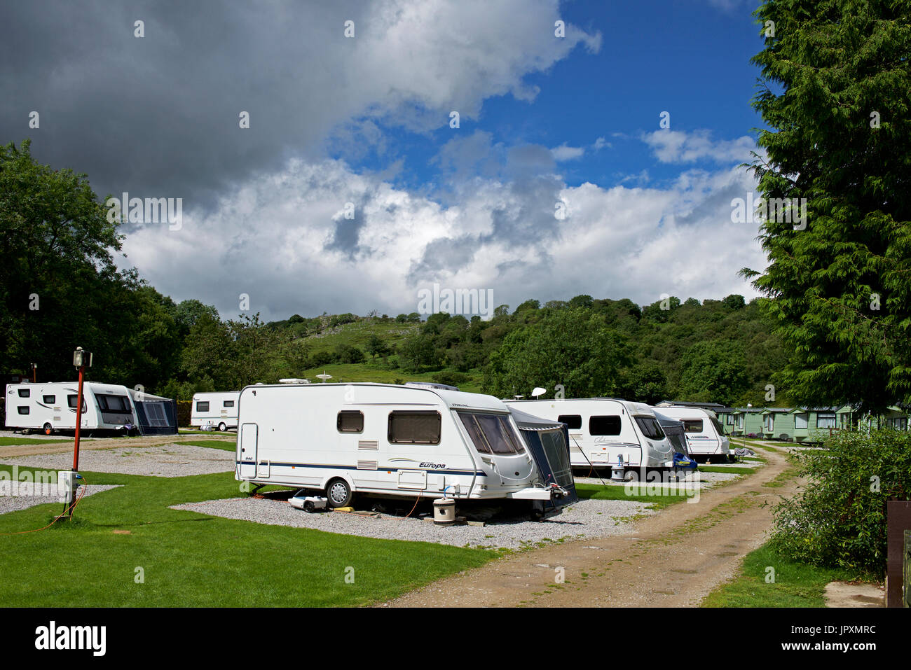 Woodnook campsite, Threshfield, Wharfedale, Yorkshire Dales National ...