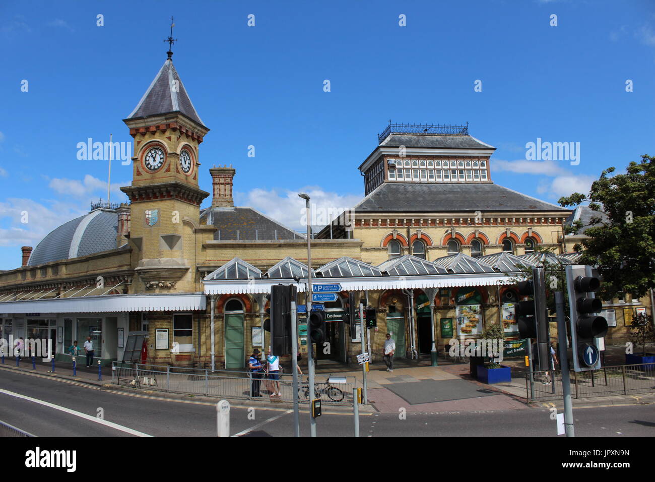 Eastbourne train station east sussex hi-res stock photography and ...