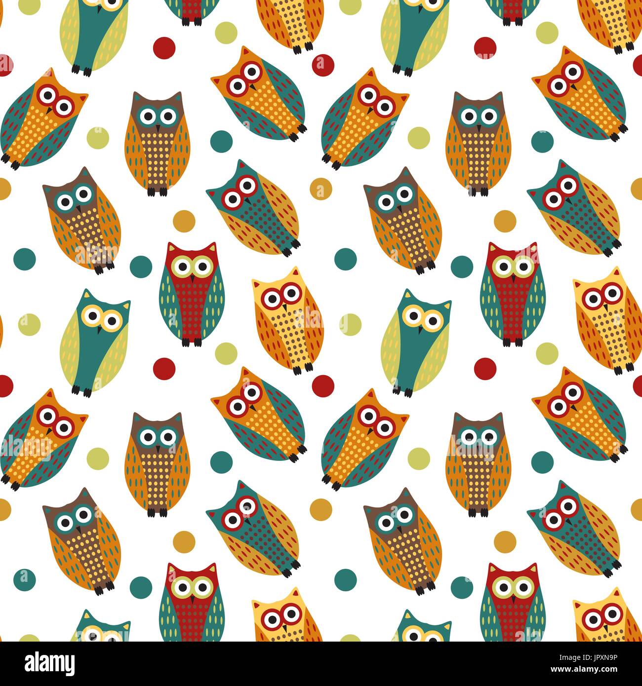 Owl Wallpaper Pattern Vintage