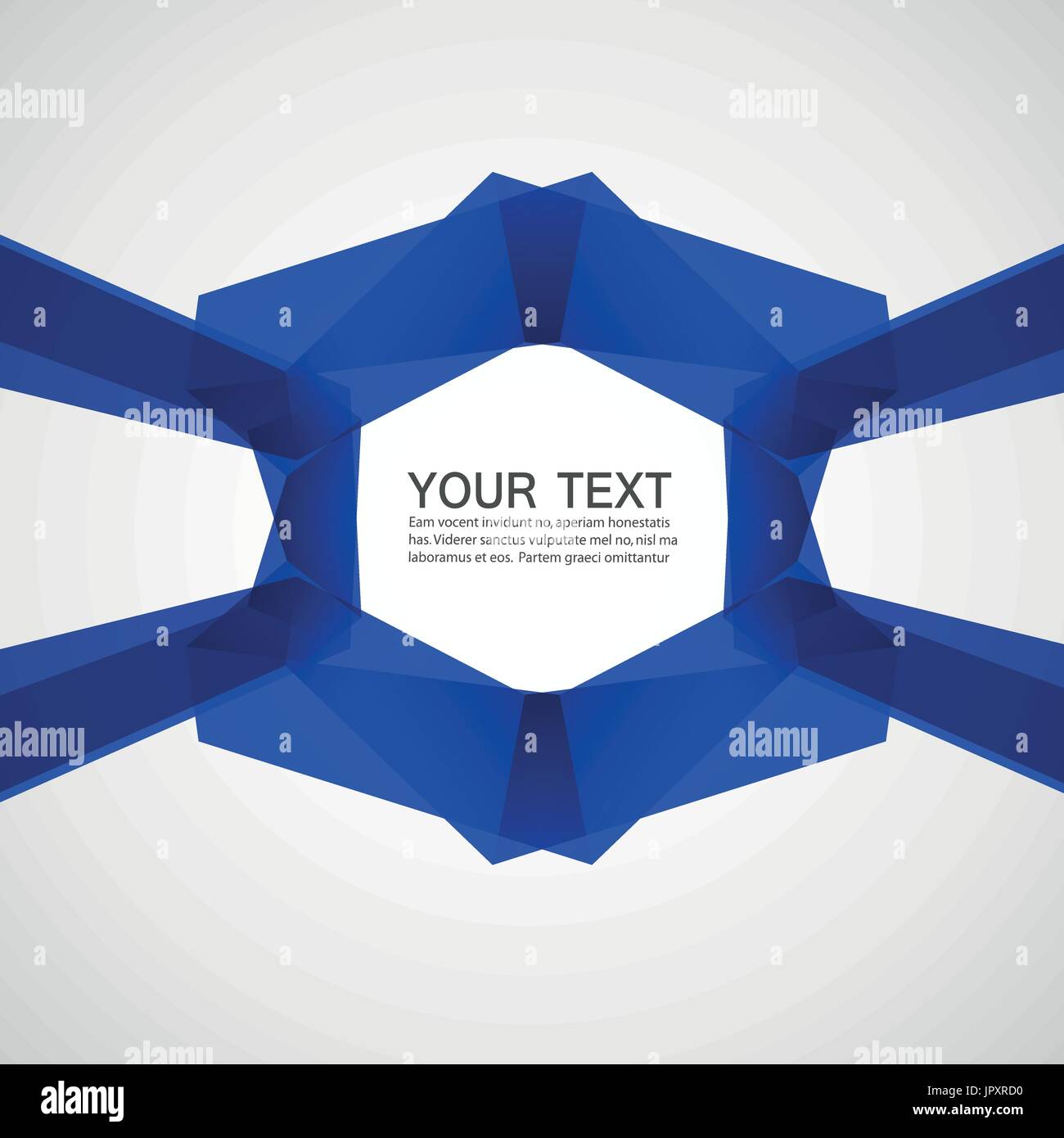 Abstract blue ribbons on a white background Stock Vector Image & Art ...