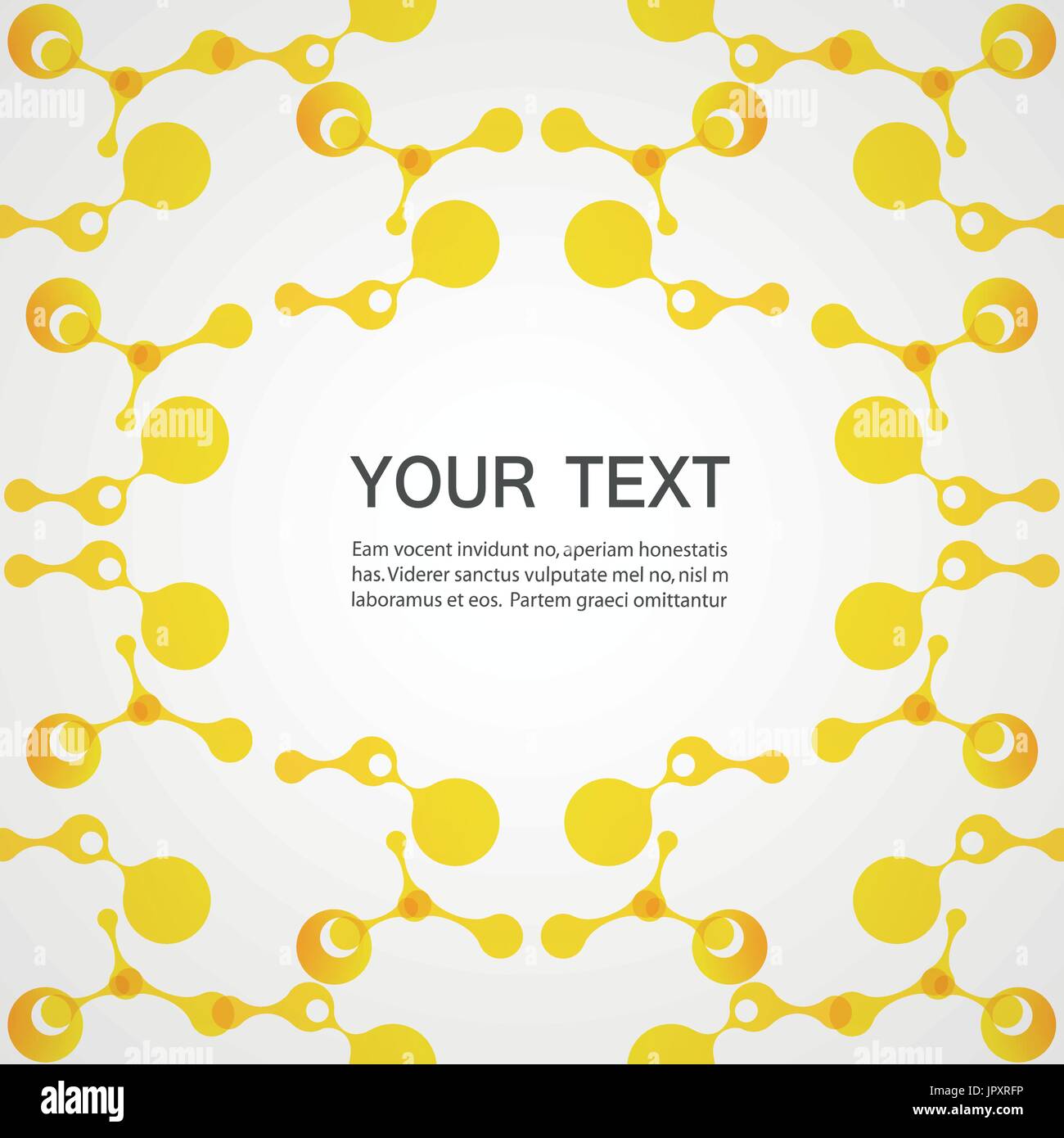 Vector yellow molecule on hi-res stock photography and images - Alamy