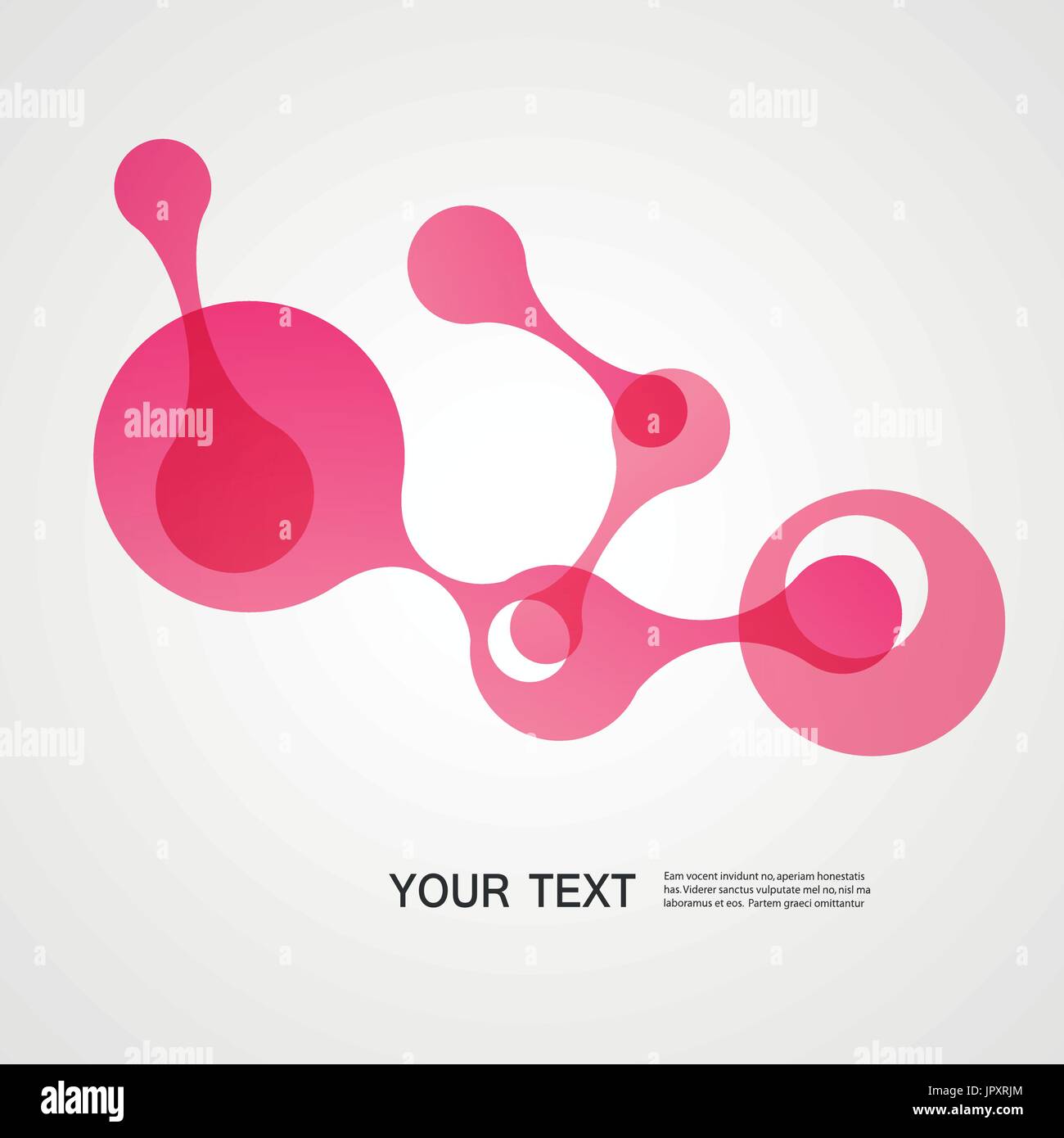 vector pink molecule on a white background Stock Vector Image & Art - Alamy