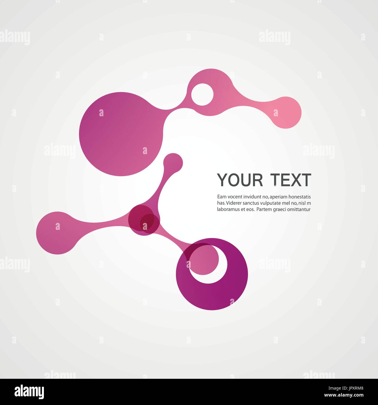vector pink molecule on a white background Stock Vector Image & Art - Alamy
