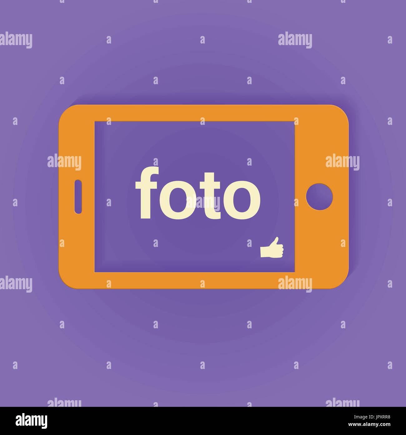 Vector yellow phone on a pink background Stock Vector Image & Art - Alamy