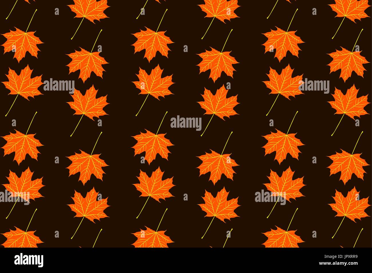 Maple leaf - vector pattern, Autumn - vector background Stock Vector ...