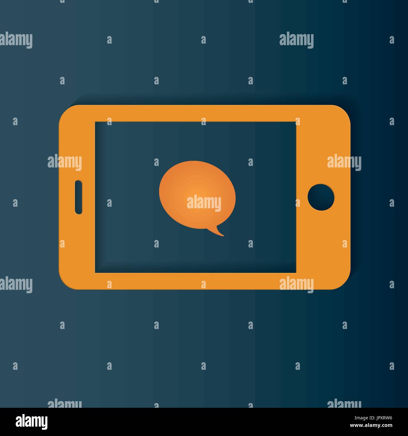 Vector yellow phone on the gray background Stock Vector Image & Art - Alamy