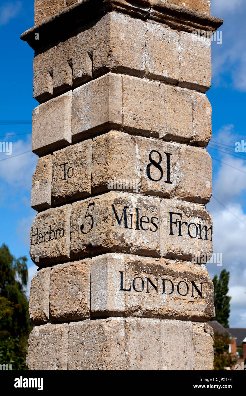 The town cross, Desborough, Northamptonshire, England, UK Stock Photo ...