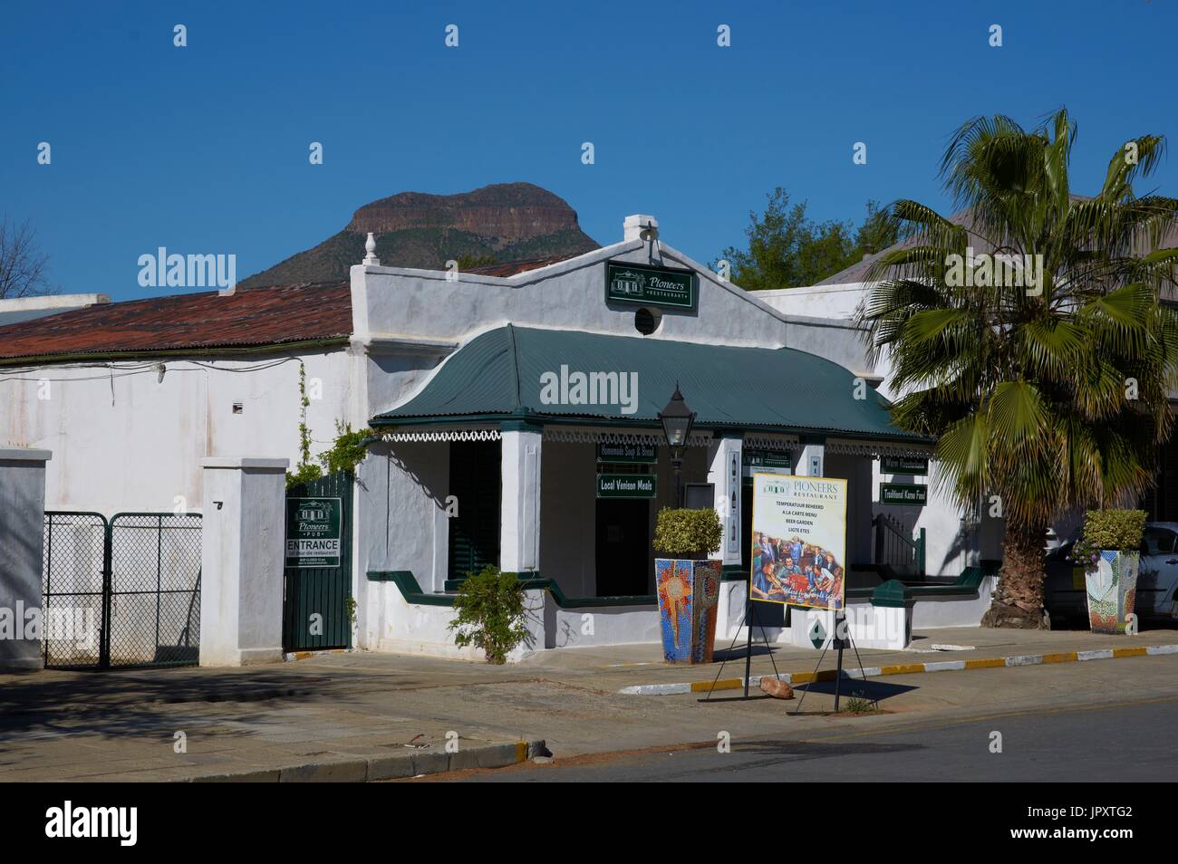 Historic building in the small town of Graaff-Reinet in the Karoo of ...