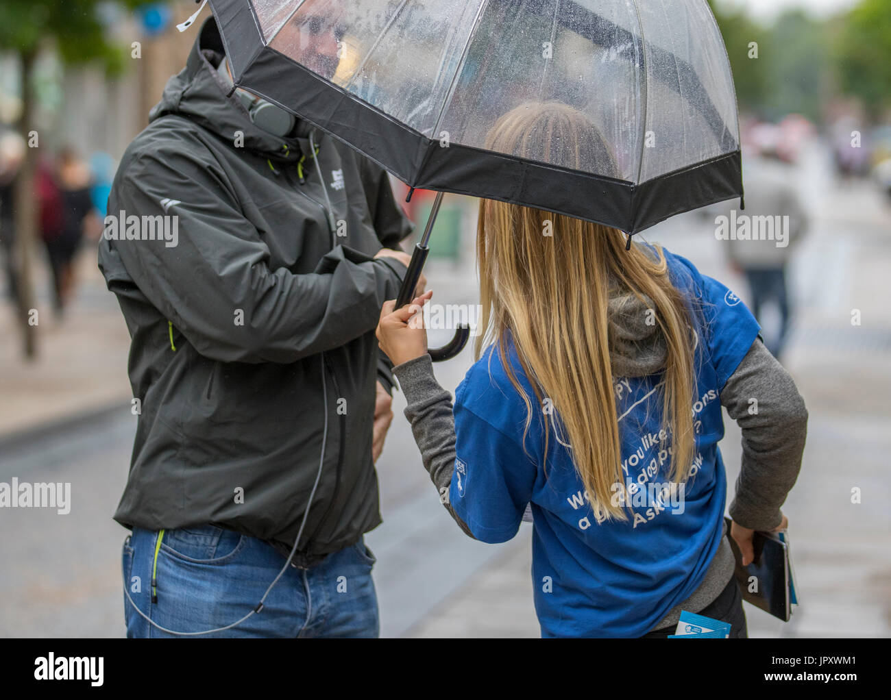Charity chuggers hi-res stock photography and images - Alamy