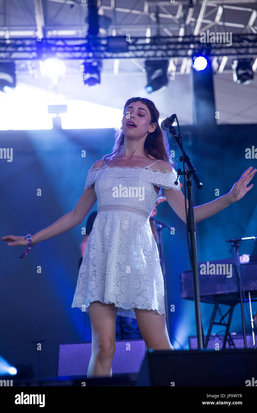 Foxygen performing live at Panorama Festival in New York City Stock ...
