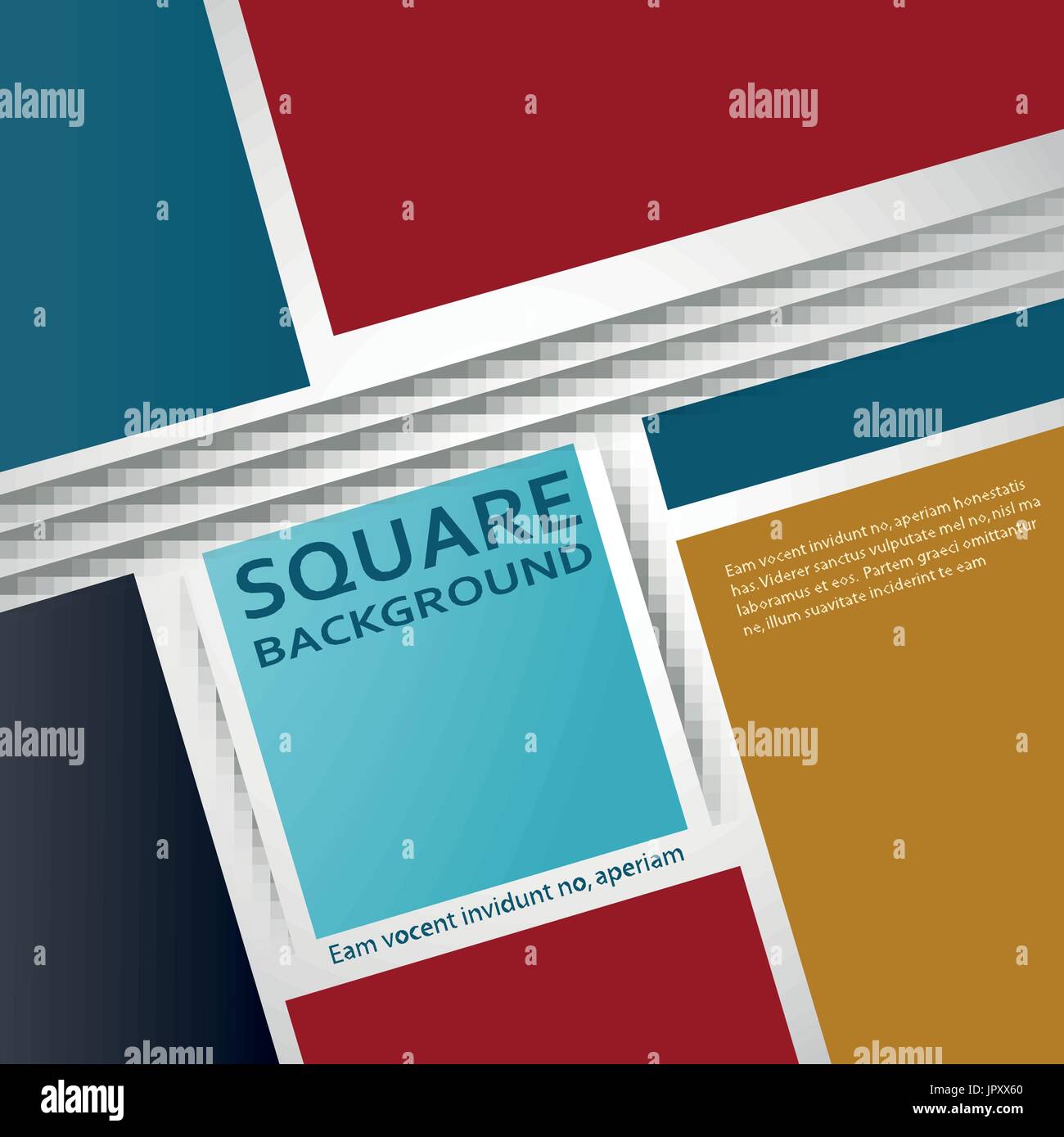 vector flat squares design cover Stock Vector Image & Art - Alamy