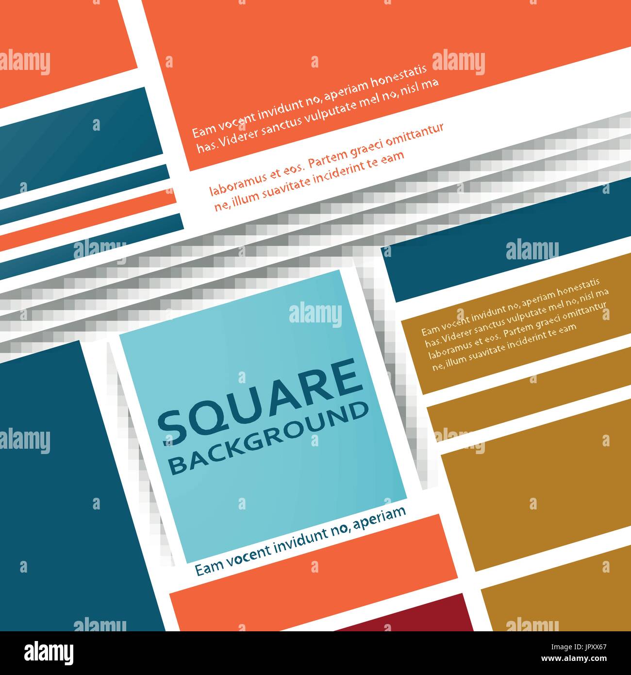 vector flat squares design cover Stock Vector Image & Art - Alamy