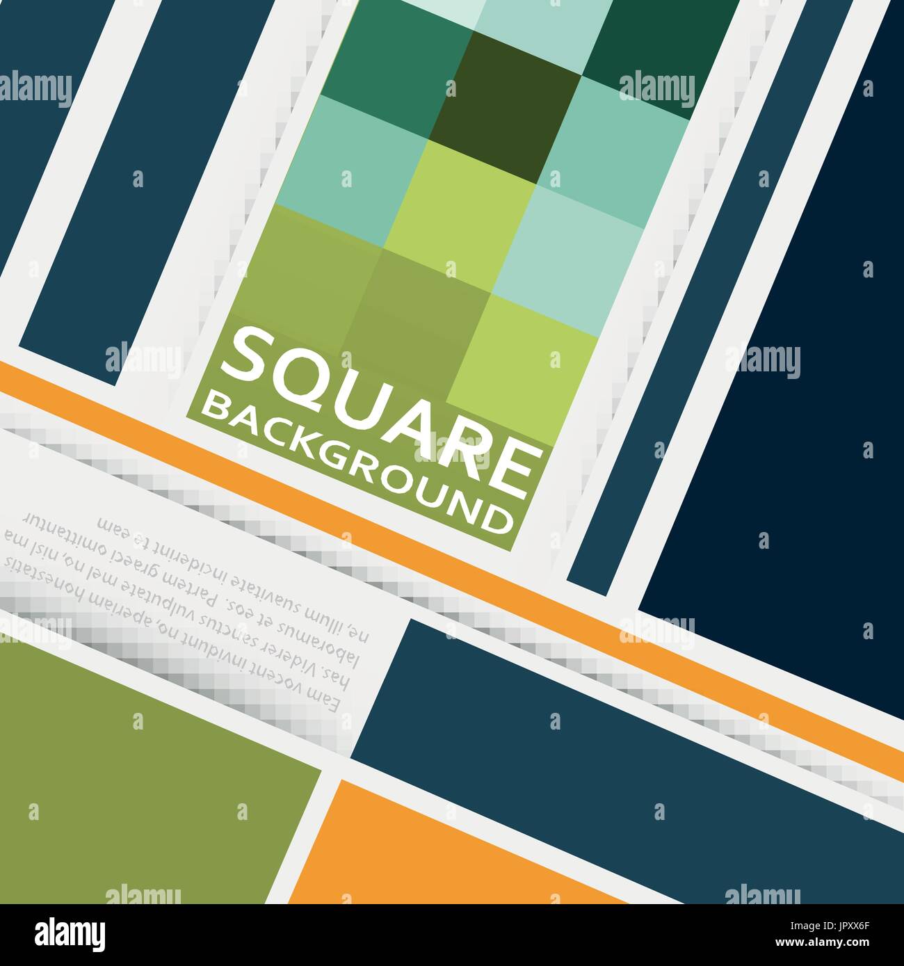 vector flat squares design cover Stock Vector Image & Art - Alamy