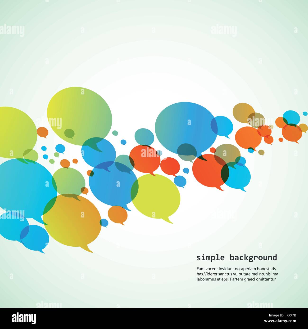 Creative background of colorful speech bubbles eps Stock Vector Image ...