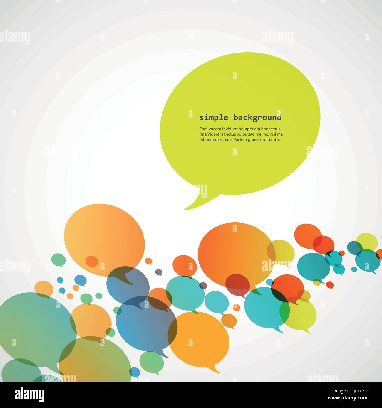 Creative background of colorful speech bubbles eps Stock Vector Image ...